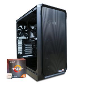 cpu solutions express hd video editing pc, cev-8809-64 - hd video editing workstation - ryzen 9 7900x, 5.6ghz 12-core, 64gb ddr5 ram, 2tb nvme ssd, quadro rtx a2000, windows 11 pro computer tower