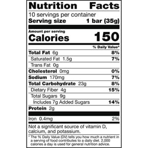 Nature Valley Soft-Baked Muffin Bars, Blueberry, Snack Bars, 1.24 oz, 10 ct