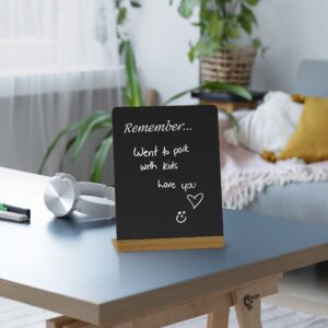 8.7x12 in Chalkboard Signs Small Chalkboard Signs with Stand for Tabletop Decor Double Sided Mini Chalkboard for Restaurant Food Menu, Kids Message Board, Wedding Party (1 Pack)