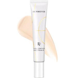 fv primer, makeup hydrating face primer for all skin tones with matte finish, long-lasting smooth silky oil absorbing anti-shine blurring foundation primer 1 fl oz(30ml)