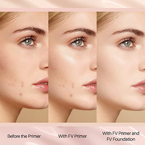 FV Primer, Makeup Hydrating Face Primer for All Skin Tones with Matte Finish, Long-lasting Smooth Silky Oil Absorbing Anti-Shine Blurring Foundation Primer 1 Fl Oz(30ml)