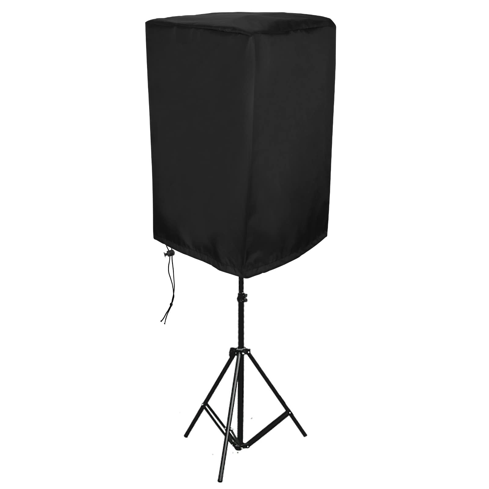 15 Inch Outdoor Powered Speaker Cover, Upright Speaker Cover Cloth Speaker Cover Bag Speaker Protective Cover Sunscreen Waterproof Audio Dust Protection Bag (Black)