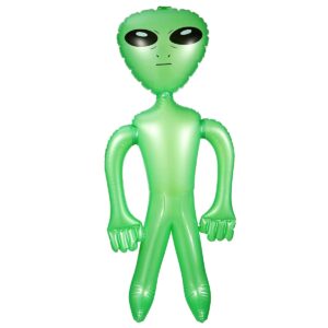 63 inch giant inflatable alien blow up alien green alien inflate toy for party decorations, birthday, alien theme party decoration (green)