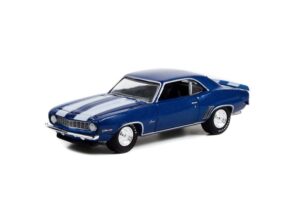 modeltoycars 1969 chevy camaro z/28 (lot #687.3), blue - greenlight 37250c - 1/64 scale diecast car