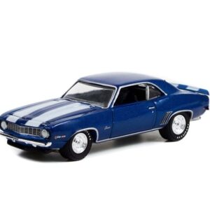 ModelToyCars 1969 Chevy Camaro Z/28 (Lot #687.3), Blue - Greenlight 37250C - 1/64 Scale Diecast Car