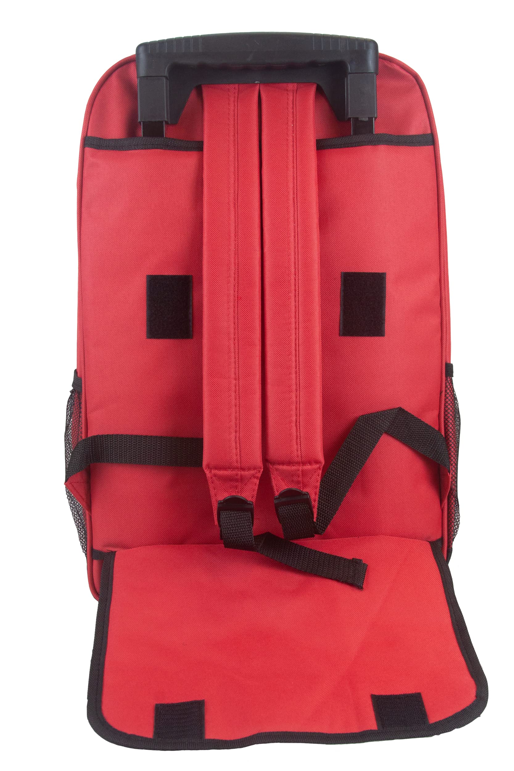 New York XPress Double Handle Rolling Backpack with Mesh/Multi-Pockets (Red)