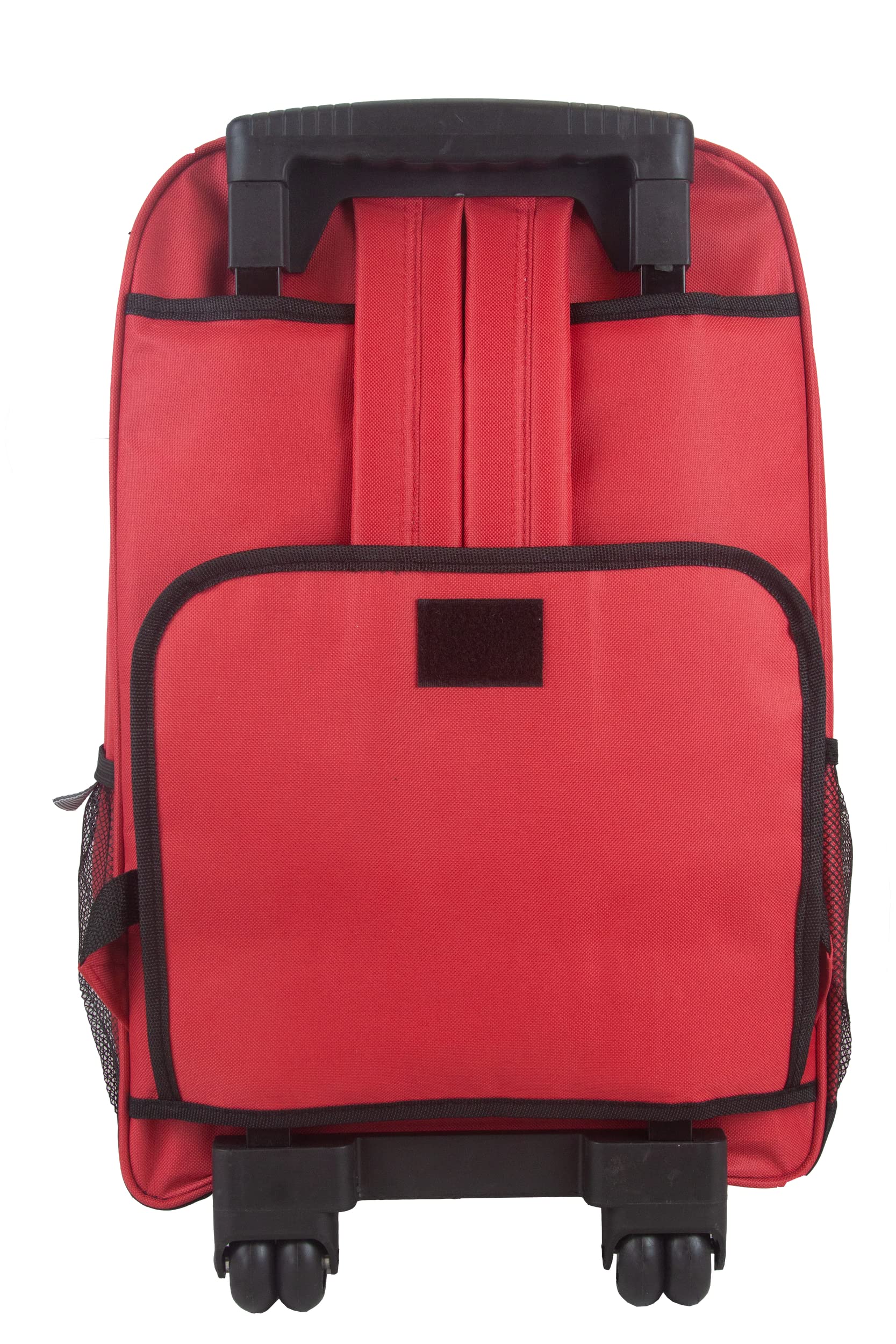 New York XPress Double Handle Rolling Backpack with Mesh/Multi-Pockets (Red)