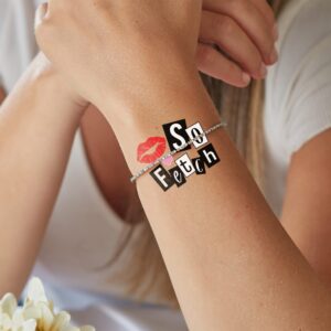 FashionTats Temporary Tattoos for Mean Girls | Pack of 36 | Burn Book - You're So Pretty - So Fetch & more | Party Supplies & Favors | MADE IN THE USA | Skin Safe | Removable