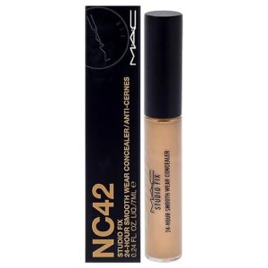 studio fix 24 hour smooth wear concealer - nc42 by mac for women - 0.24 oz concealer