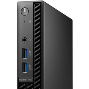 Dell OptiPlex 3000 Desktop Computer PC- Intel Core i5 12th Gen i5-12500T Hexa-core (6 Core) 2 GHz - 16 GB RAM DDR4 SDRAM - 512 GB M.2 PCI Express NVMe 3.0 x4 SSD - Micro PC - Black (Renewed)