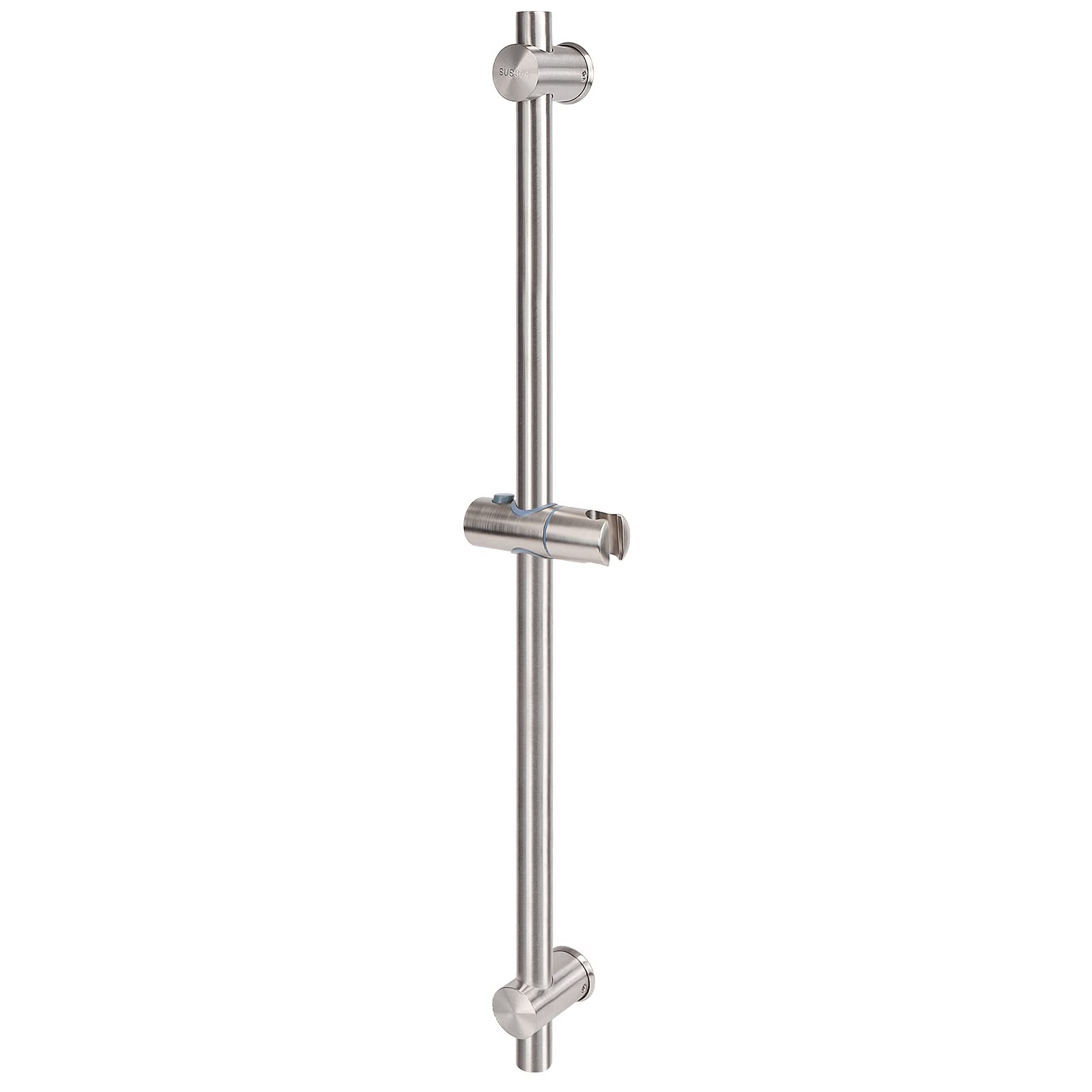 NearMoon Shower Slide Bar with Height/Angle Adjustable Handheld Shower head Holder, Bathroom SUS 304 Stainless Steel Wall-Mounted for Bath (26 Inch, Brushed Nickel)