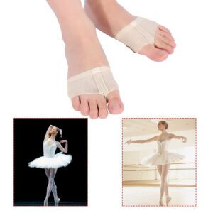 Lyrical Ballet Belly Dance Foot Thongs Dance Paw Pad Shoes Half Sole Foot Toe Pad Support Fitness Accessory Foot Thongs for Dance Girls