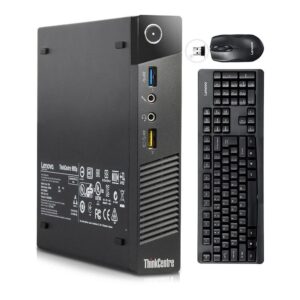 lenovo thinkcentre m93p tiny mini business desktop computer, intel quad core i7 4785t upto 3.20 ghz, 16gb ram, new 1tb ssd, wifi,bt, vga, dp port, hdmi, windows 10 pro (renewed)