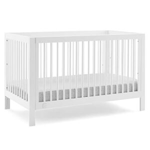 gap babygap charlie 6-in-1 convertible crib - greenguard gold certified, bianca white