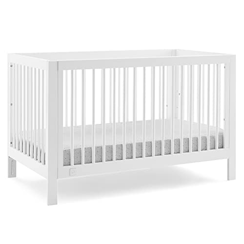 GAP babyGap Charlie 6-in-1 Convertible Crib - Greenguard Gold Certified, Bianca White