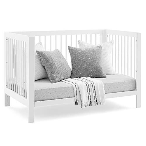 GAP babyGap Charlie 6-in-1 Convertible Crib - Greenguard Gold Certified, Bianca White