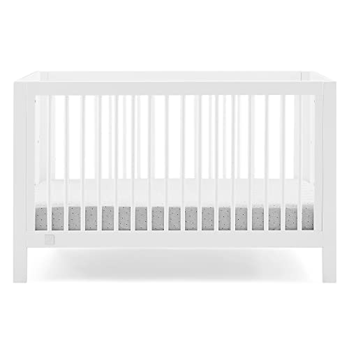 GAP babyGap Charlie 6-in-1 Convertible Crib - Greenguard Gold Certified, Bianca White