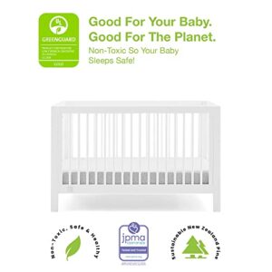 GAP babyGap Charlie 6-in-1 Convertible Crib - Greenguard Gold Certified, Bianca White