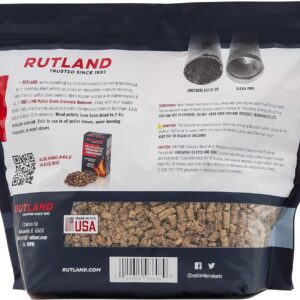 Rutland Products Pellet Stove Creosote Remover, Chimney & Flue Cleaning Wood Pellets, 8 Pound Bag