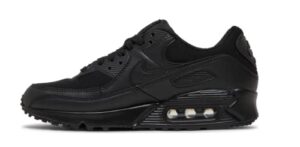 nike women's air max 90 triple black/black/black size 8 wmn