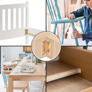 4 Sets Bed Rail Brackets,Heavy Duty Bed Rail Fittings for Connecting to Wood, Headboards and Foot-Boards, with Screws