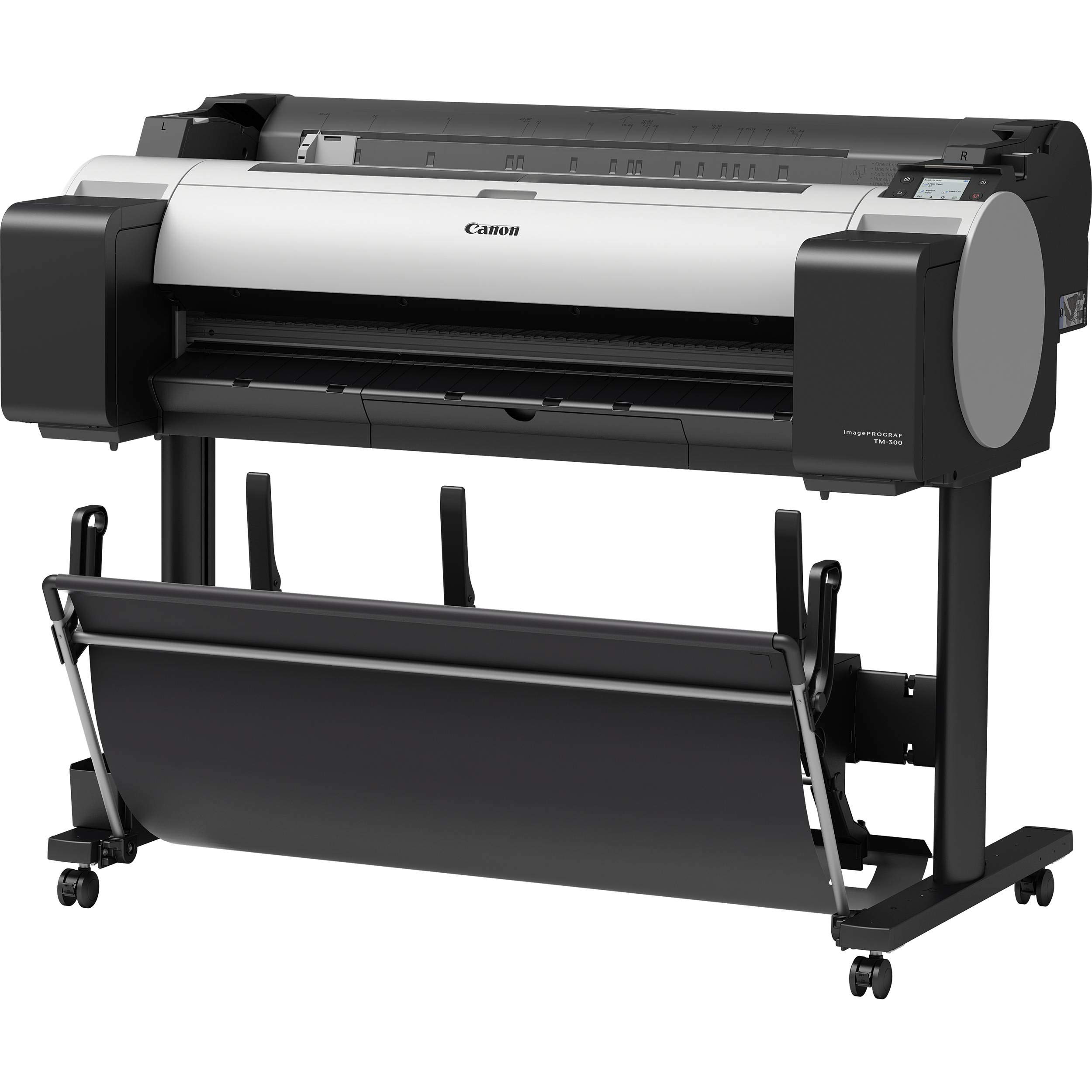 imagePROGRAF TM-300 with a Set of Ink Tanks and a Box of CES Imaging Paper. Color Printer Plotter by Canon