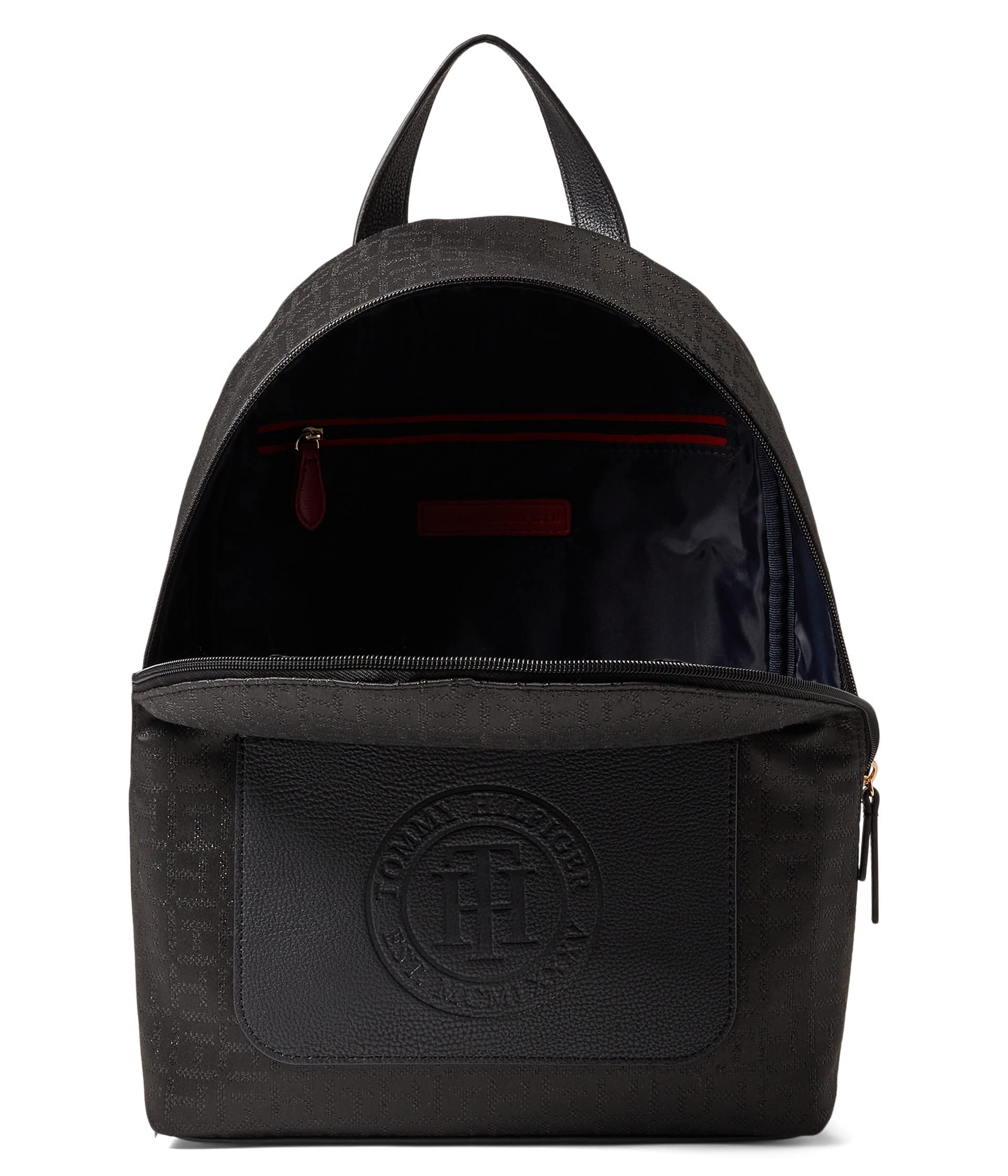 Tommy Hilfiger Millie II Medium Dome Backpack Black/Black Lurex One Size