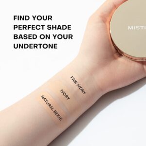 Mistine Ivory Skin Foundation Concealer, 1 Refill Included, 2 Puffs