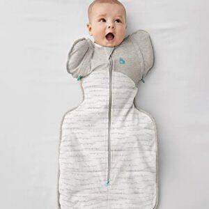 Love to Dream Swaddle UP Transition Bag Warm 2.5 TOG, Dreamer White, Medium, 13-19 lbs, Patented Zip-Off Wings, Gently Help Baby Safely Transition from Being Swaddled to Arms Free Before Rolling Over