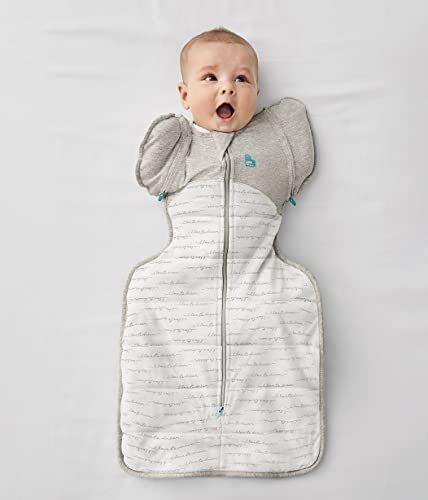 Love to Dream Swaddle UP Transition Bag Warm 2.5 TOG, Dreamer White, Medium, 13-19 lbs, Patented Zip-Off Wings, Gently Help Baby Safely Transition from Being Swaddled to Arms Free Before Rolling Over