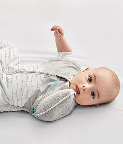 Love to Dream Swaddle UP Transition Bag Warm 2.5 TOG, Dreamer White, Medium, 13-19 lbs, Patented Zip-Off Wings, Gently Help Baby Safely Transition from Being Swaddled to Arms Free Before Rolling Over