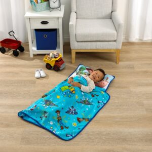 Disney Toy Story It's Play Time Blue, Green, Red and Yellow, Woody, Buzz and The Toys Toddler Nap Mat