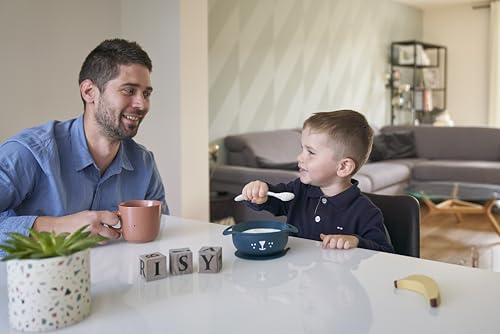 Babymoov TAST'ISY Baby Feeding Set, BPA-Free Certified Non Toxic Silicone Suction Bowl and Spoon (Microwave & Dishwasher Safe)