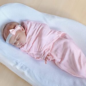 CIVARUA KIDS Baby Swaddle Blankets for Baby Girls, Adjustable 3 Pack Newborn Swaddle Sack for 0-3 Months Infant, Ergonomic Baby Swaddle Sleep Sack, Pink Baby Swaddle Wrap (Small/Medium)