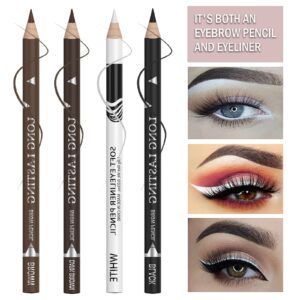 7Pcs Multicolor Eyebrow Pencil Eyeliner Set, Waterproof Eye Brow Pencil, Easy to Coloromen Women Professional Eyebrow Pencil Smudge Proof Long Lasting Makeup Eye Liners (Multicolor)