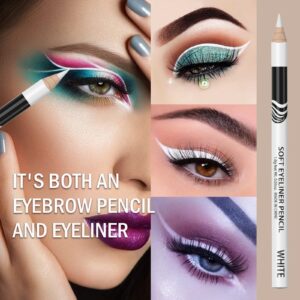 7Pcs Multicolor Eyebrow Pencil Eyeliner Set, Waterproof Eye Brow Pencil, Easy to Coloromen Women Professional Eyebrow Pencil Smudge Proof Long Lasting Makeup Eye Liners (Multicolor)