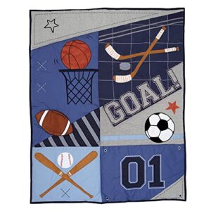 Lambs & Ivy Baby Sports 3-Piece Football/Basketball Baby Crib Bedding Set