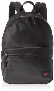 hugo men's square logo nylon backpack