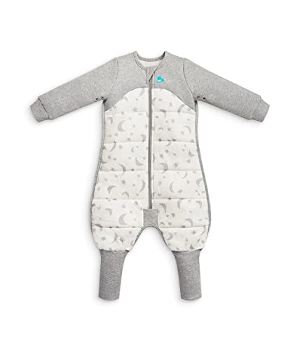 Love to Dream Warm Baby Sleep Suit (12-24 Mo), Super Soft Temp Regulating Sleeping Sack, 2.5TOG Warm Wearable Blanket, White