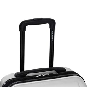 Ben Sherman Hereford Spinner Travel Upright Luggage, White, 20-Inch Carry On