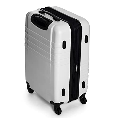 Ben Sherman Hereford Spinner Travel Upright Luggage, White, 20-Inch Carry On