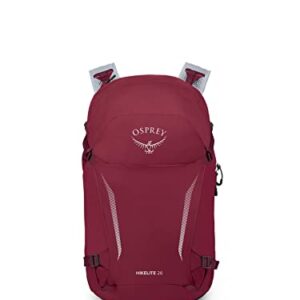 Osprey Hikelite 26L Unisex Hiking Backpack, Sangria Red