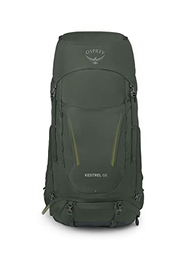 Osprey Kestrel 68L Men's Backpacking Backpack, Bonsai Green, L/XL