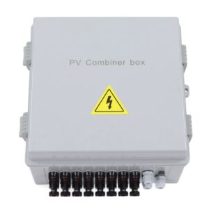 PV Combiner Box 8 String Solar Combiner Box with Arrester 10A 80A DC Circuit Breaker for Solar Panel