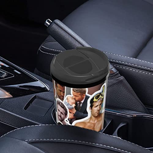 KIANSLA Ryan Reynolds Collage Coffee Cup Stainless Steel Cup With Leak-Proof Lid For Hot And Cold Drinks Insulated Travel Mugs, Is A Gift For A Good Friend 12oz