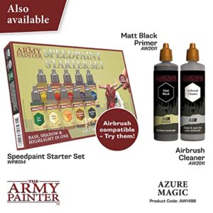 The Army Painter Warpaint Air Metallics Azure Magic - Acrylic Non-Toxic Heavily Pigmented Water Based Paint for Tabletop Roleplaying, Boardgames, and Wargames Miniature Model Painting