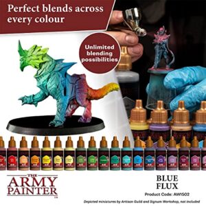 The Army Painter Warpaint Air Fluorescent Blue Flux - Acrylic Non-Toxic Heavily Pigmented Water-Based Paint for Tabletop Roleplaying, Boardgames, and Wargames Miniature Model Painting