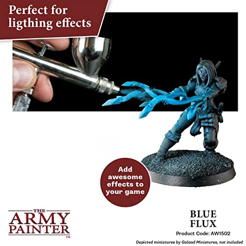 The Army Painter Warpaint Air Fluorescent Blue Flux - Acrylic Non-Toxic Heavily Pigmented Water-Based Paint for Tabletop Roleplaying, Boardgames, and Wargames Miniature Model Painting