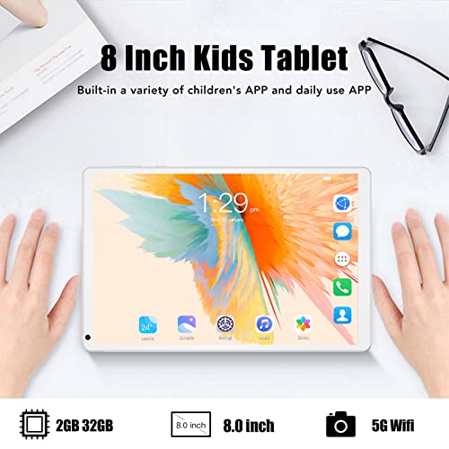 Tablet PC, for Android 10 2GB 32GB Storage Kids Tablet for Home (US Plug)