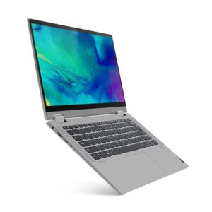 Lenovo 2022 Newest Flex 5i 14" FHD Touchscreen 2-in-1 Laptop Computer, Dual Core Intel i3-1115G4 (Upto 4.1GHz, Beats i5-1030G7), 4GB RAM, 256GB SSD, WiFi, Webcam, Platinum Gray, Win 11+MarxsolCables